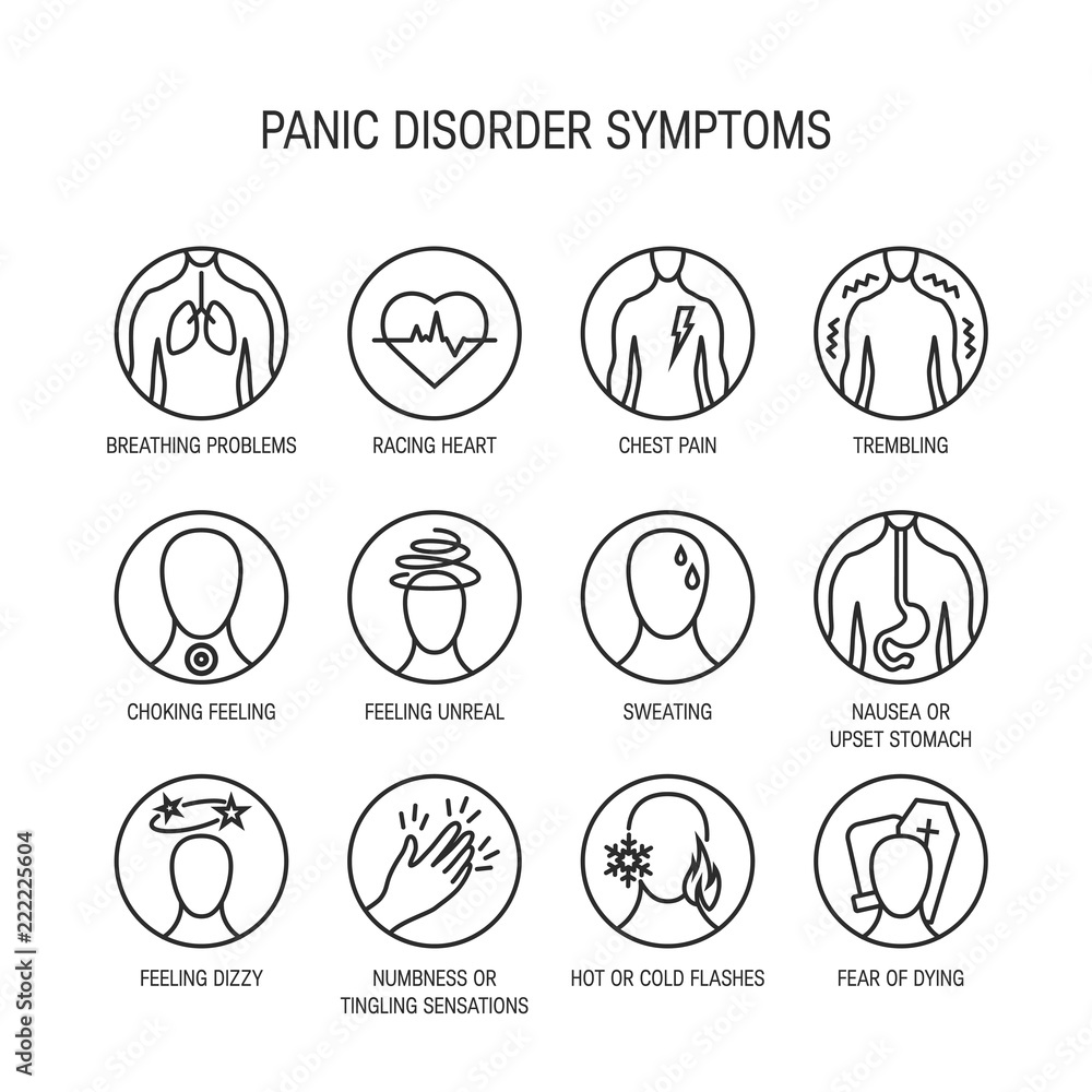 Panic Attack Symptoms Vector Stock Illustration Adobe Stock panic-attack-symptoms-vector-stock-illustration-adobe-stock