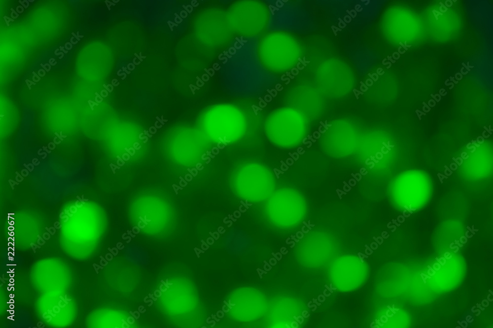 Abstract green blurry background with lights. Backdrop for brochure ...