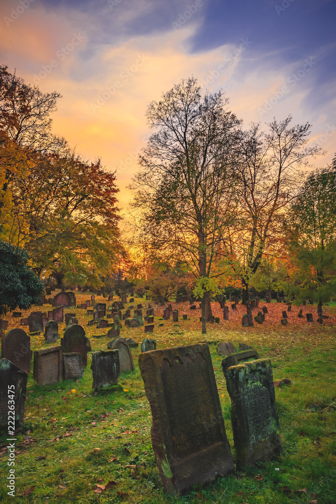 Jüdischer Friedhof Heiliger Sand in Worms foto de Stock | Adobe Stock