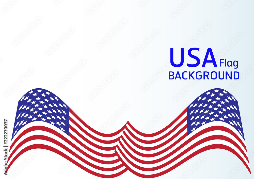 USA Flag background design with illustration Stock Vector | Adobe Stock