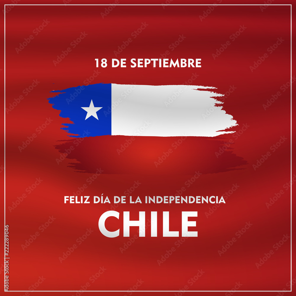 18 Septiembre Chile Feliz DÍa De La Independencia Celebration Card