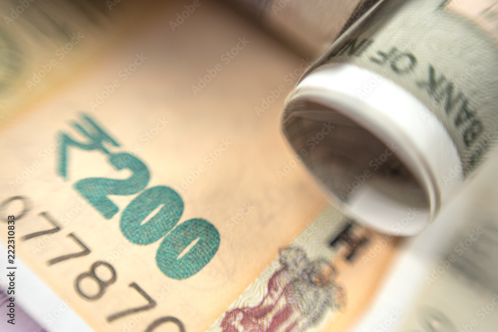 200 Rupee Indian banknote Stock Photo | Adobe Stock
