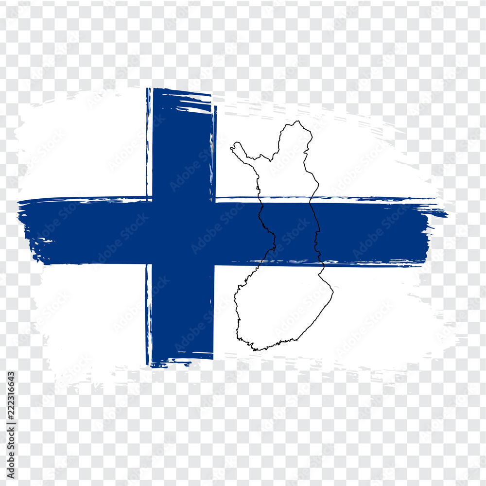 Finland Flag Map