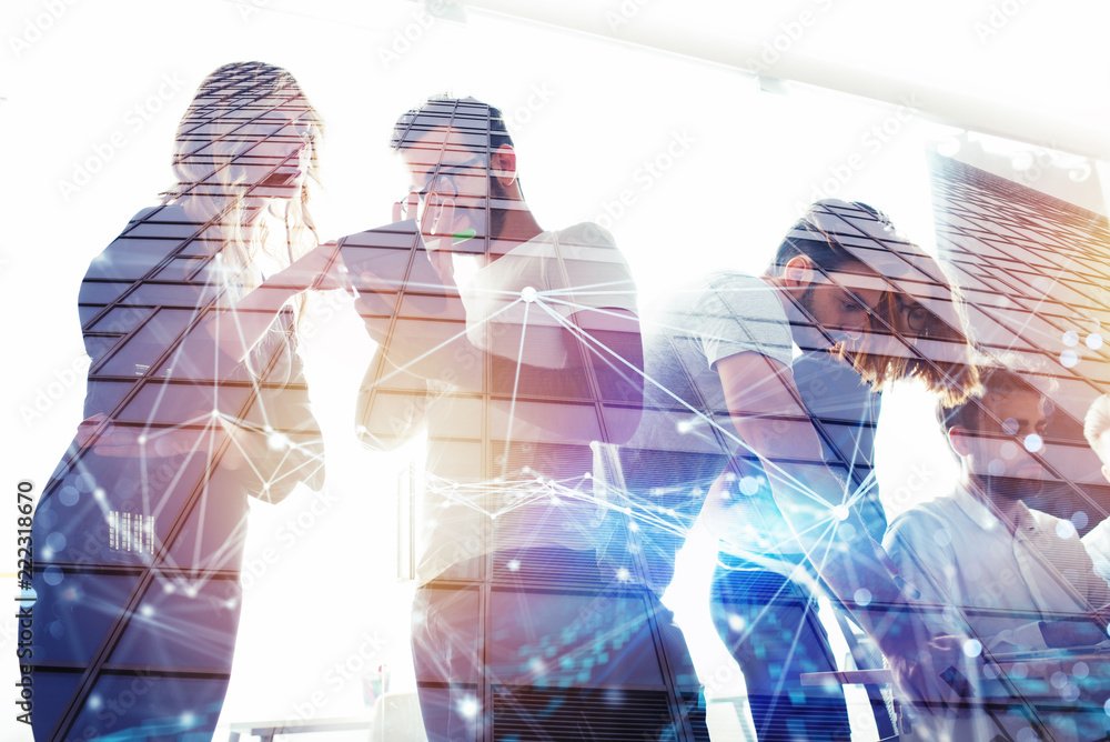 Business people work together in office. Concept of teamwork and ...