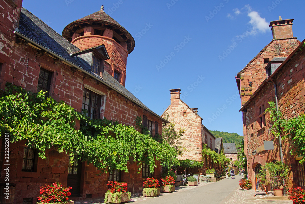 Village de Collonges-la-rouge Stock Photo | Adobe Stock