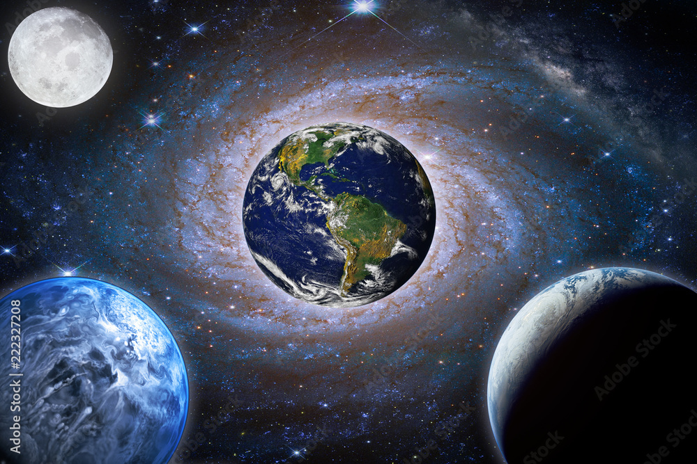 Earth And Moon Galaxy