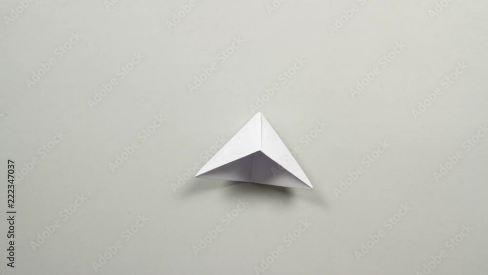 Origami paper boat stop motion animation transition Stock Video | Adobe ...