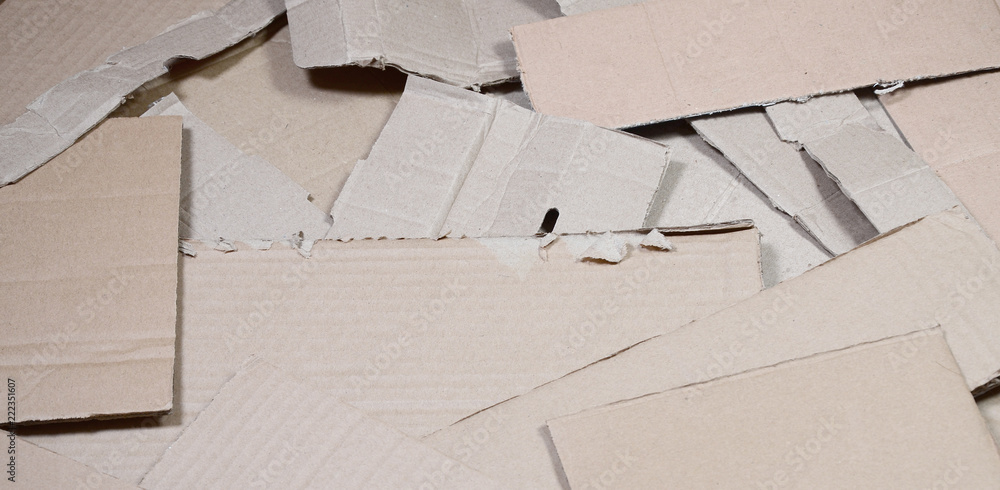 Background of paper textures piled ready to recycle. A pack of old ...