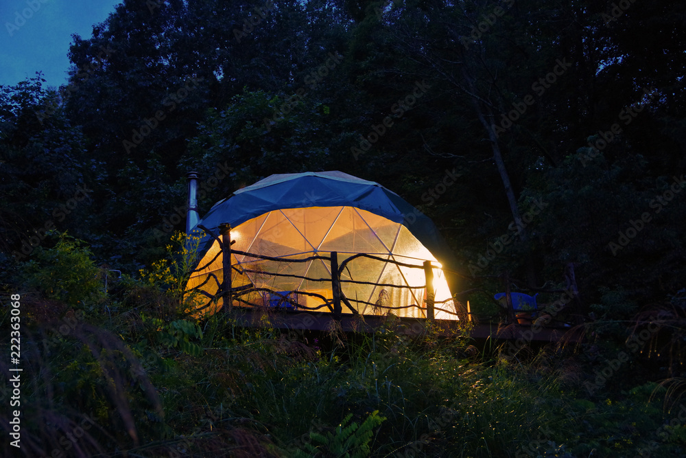 Geodesic Dome rental from Airbnb in the Blue Ridge Mountains of North ...
