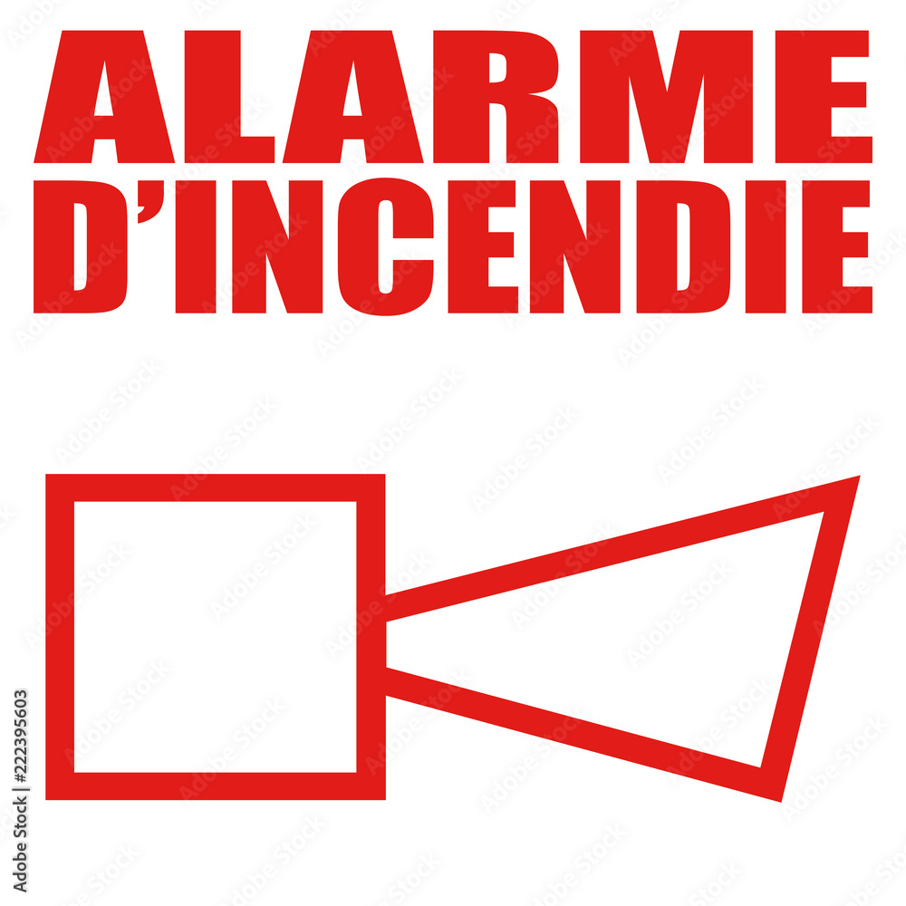 Vecteur Stock Logo alarme d'incendie. | Adobe Stock