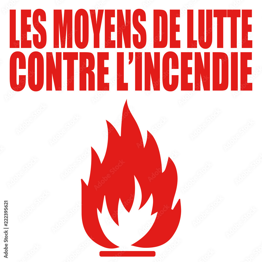 Logo moyens de lutte contre l'incendie. Stock Vector | Adobe Stock