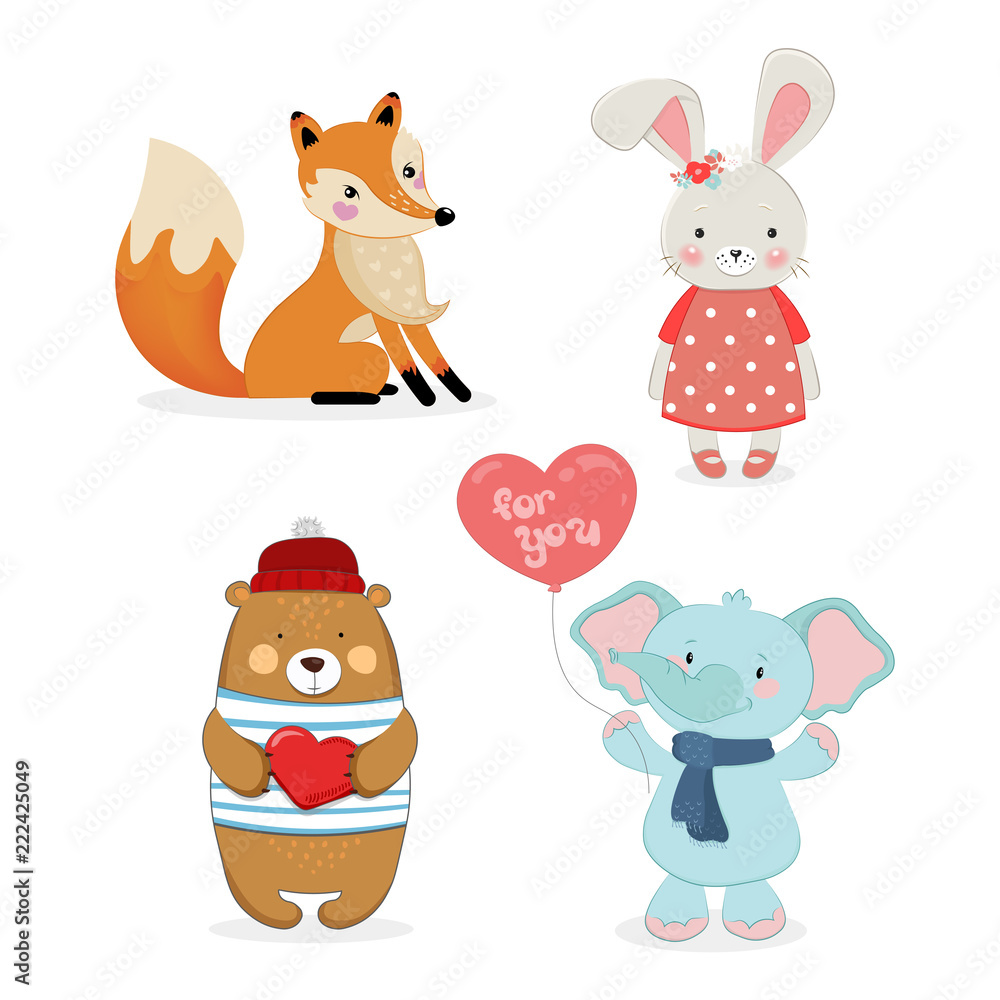 Cute Boys Fox Cartoons