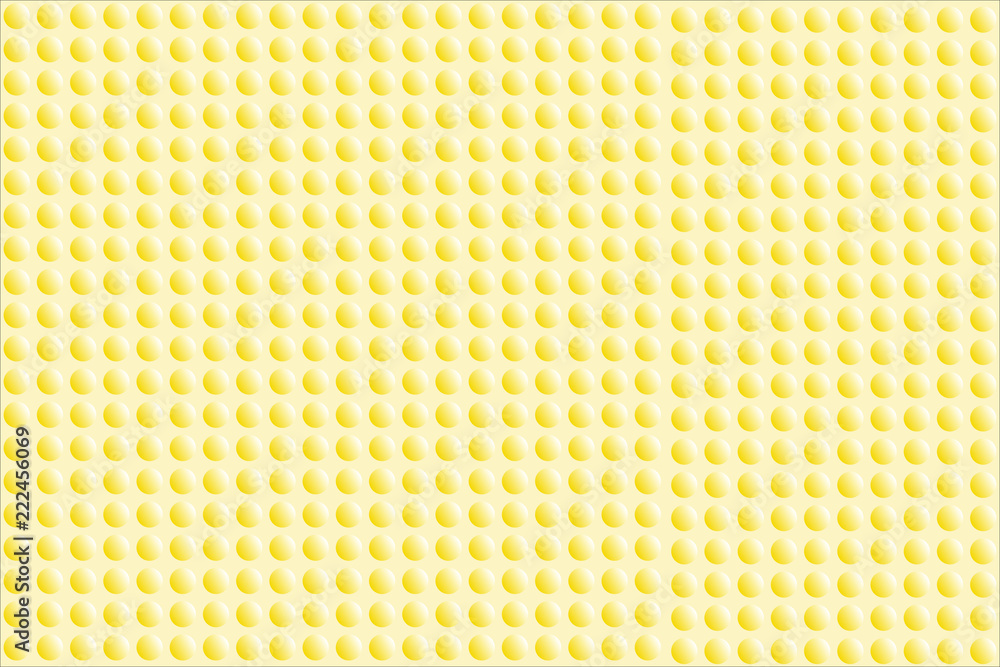 Abstract bumpy surface texture of gradient white and yellow round dots ...