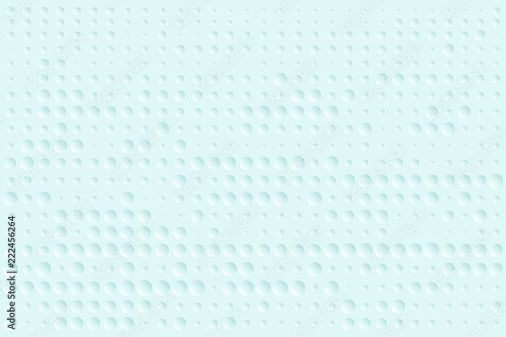 Abstract bumpy surface texture of gradient pale blue round dots. Vector ...