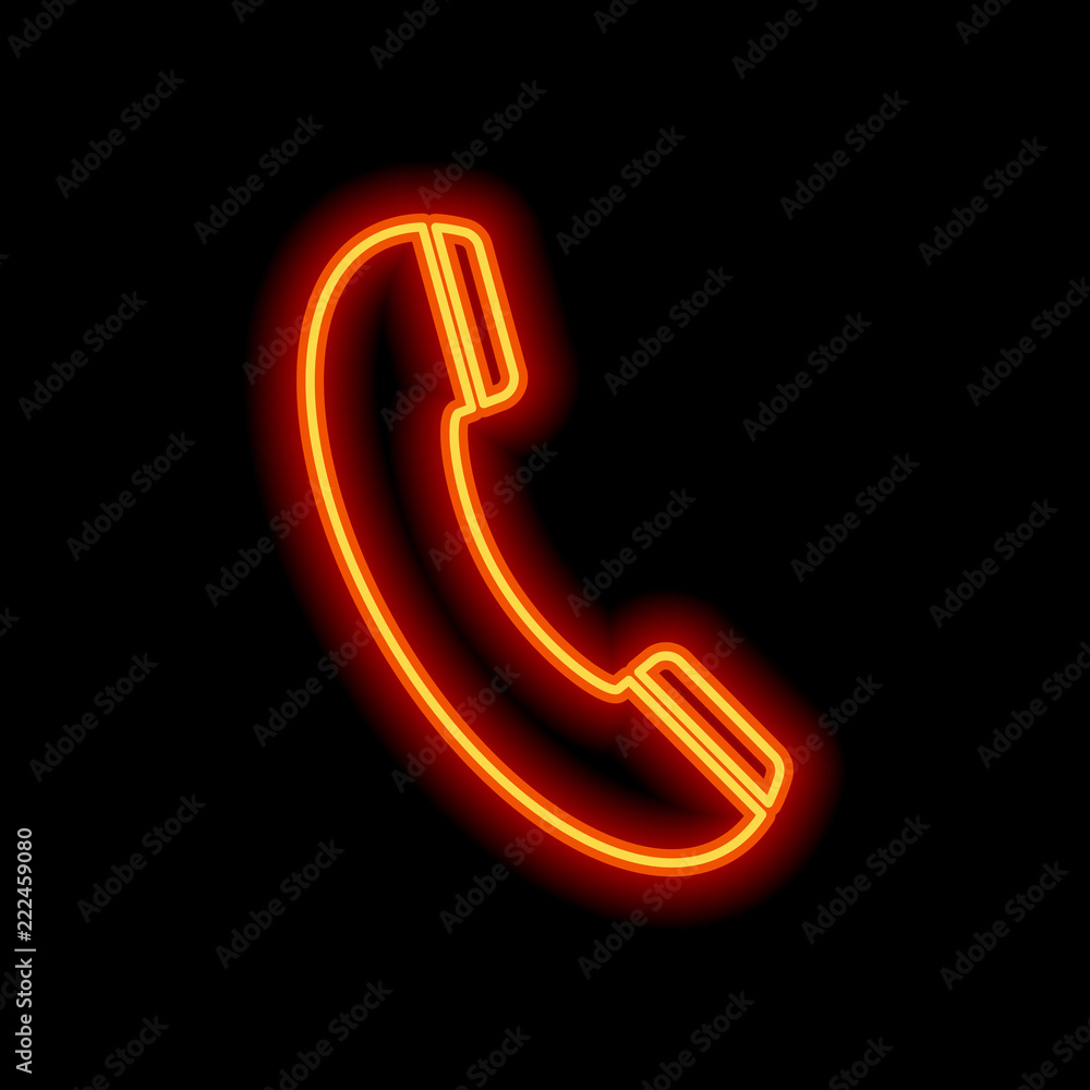 Orange Phone Icon