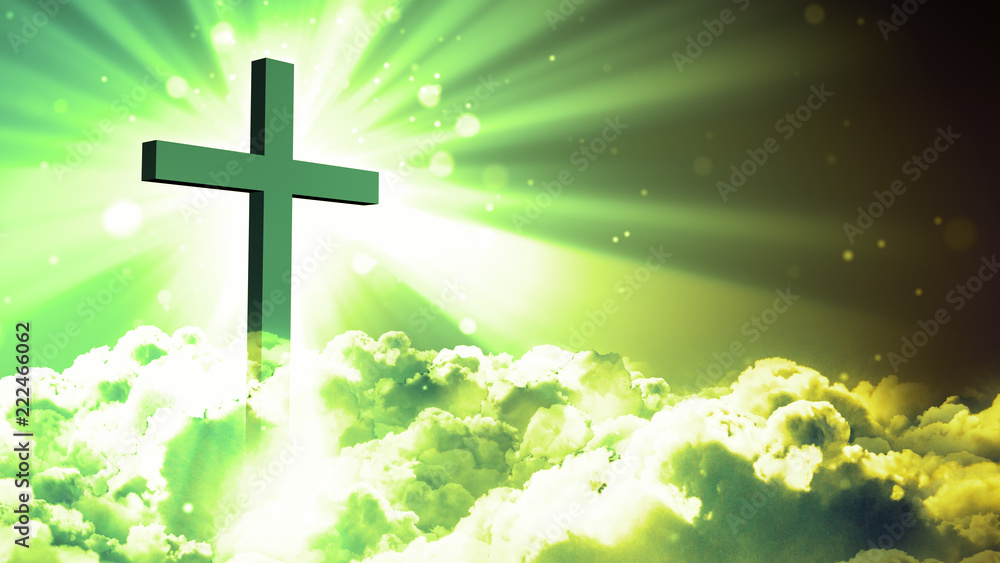 Christian Worship and Prayer based Sunburst and light rays background ...