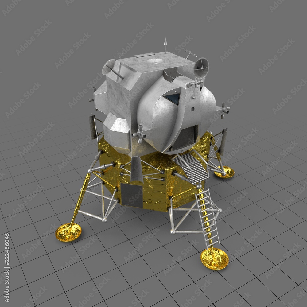 Apollo Lunar Module Stock 3D asset | Adobe Stock