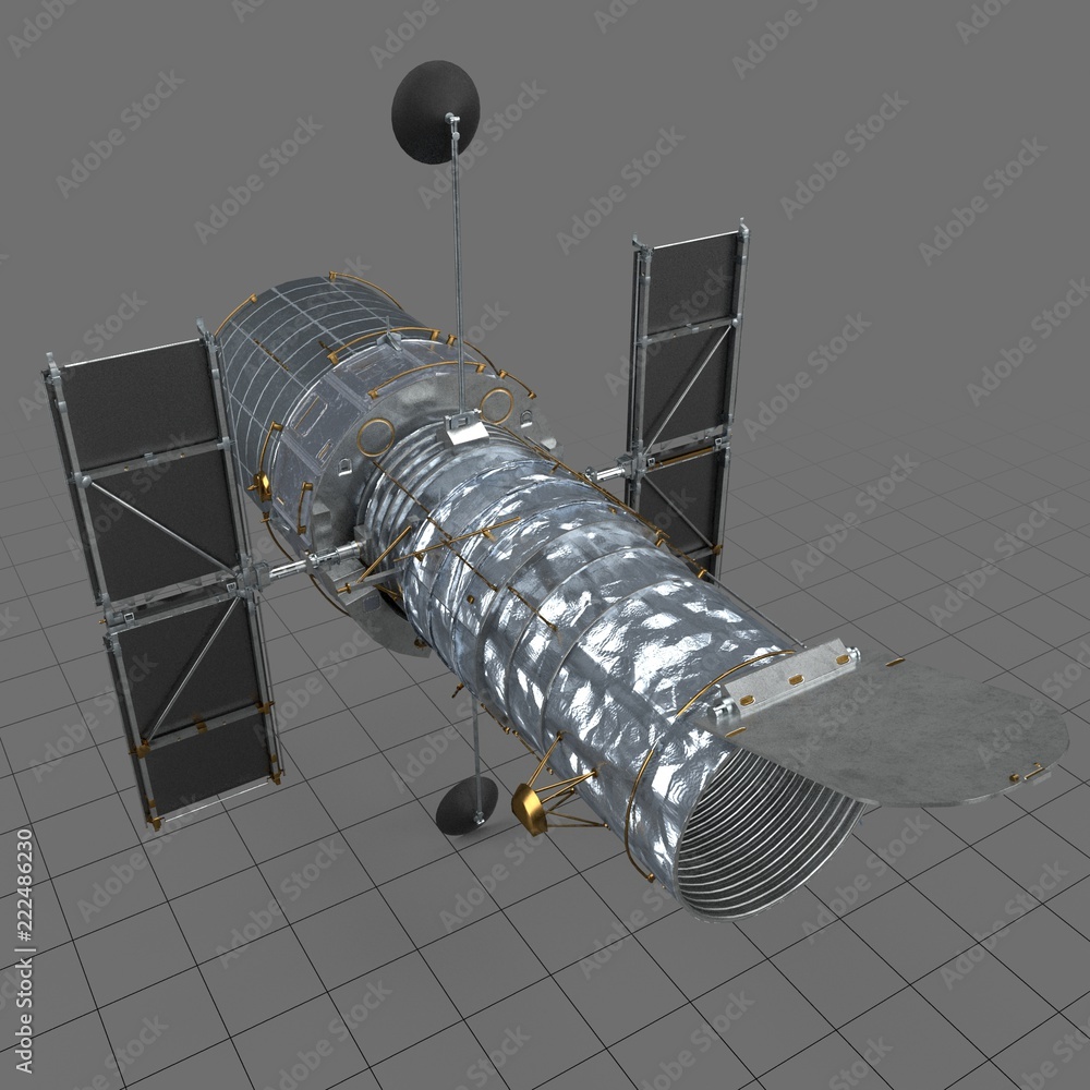 Hubble Telescope 3d Model