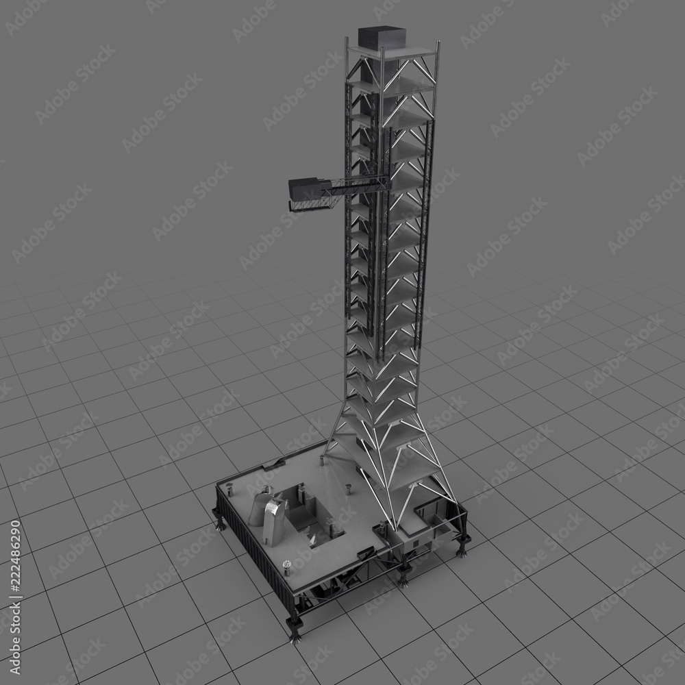 Mobile Launcher Platform Stock 3D asset | Adobe Stock