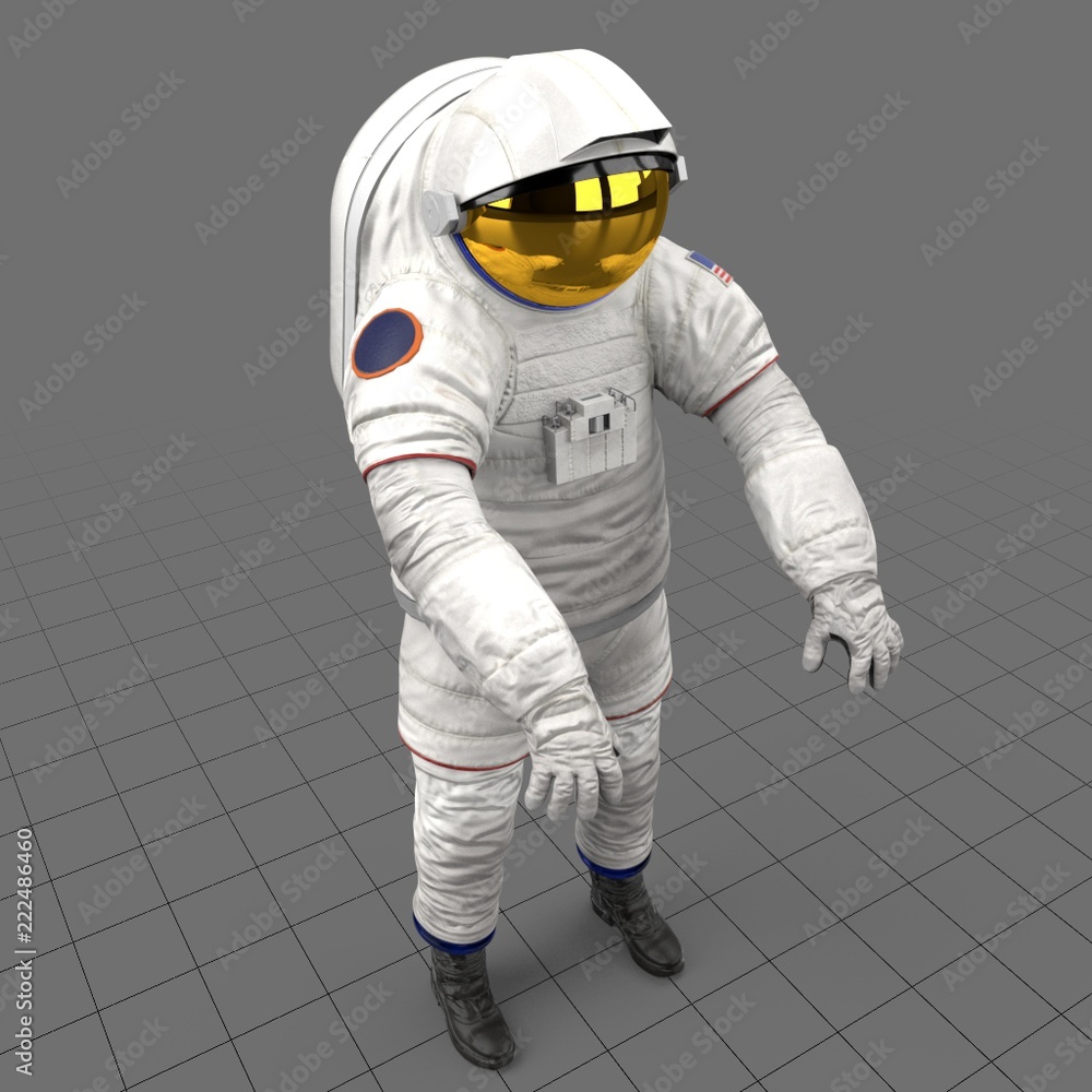 Z2 Spacesuit Zero Gravity Pose Stock 3D asset | Adobe Stock