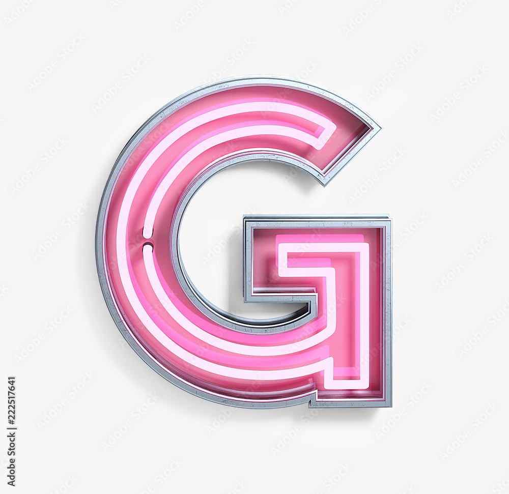 Letter G Pink