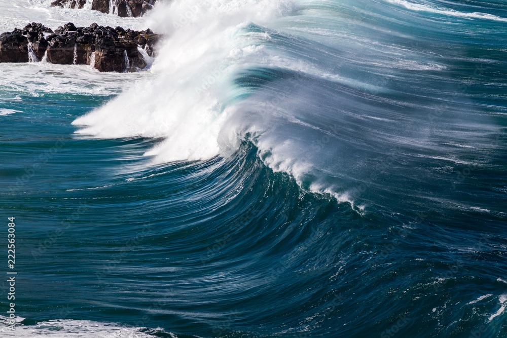 Giant Ocean Wave hitting the rocks Stock Photo | Adobe Stock