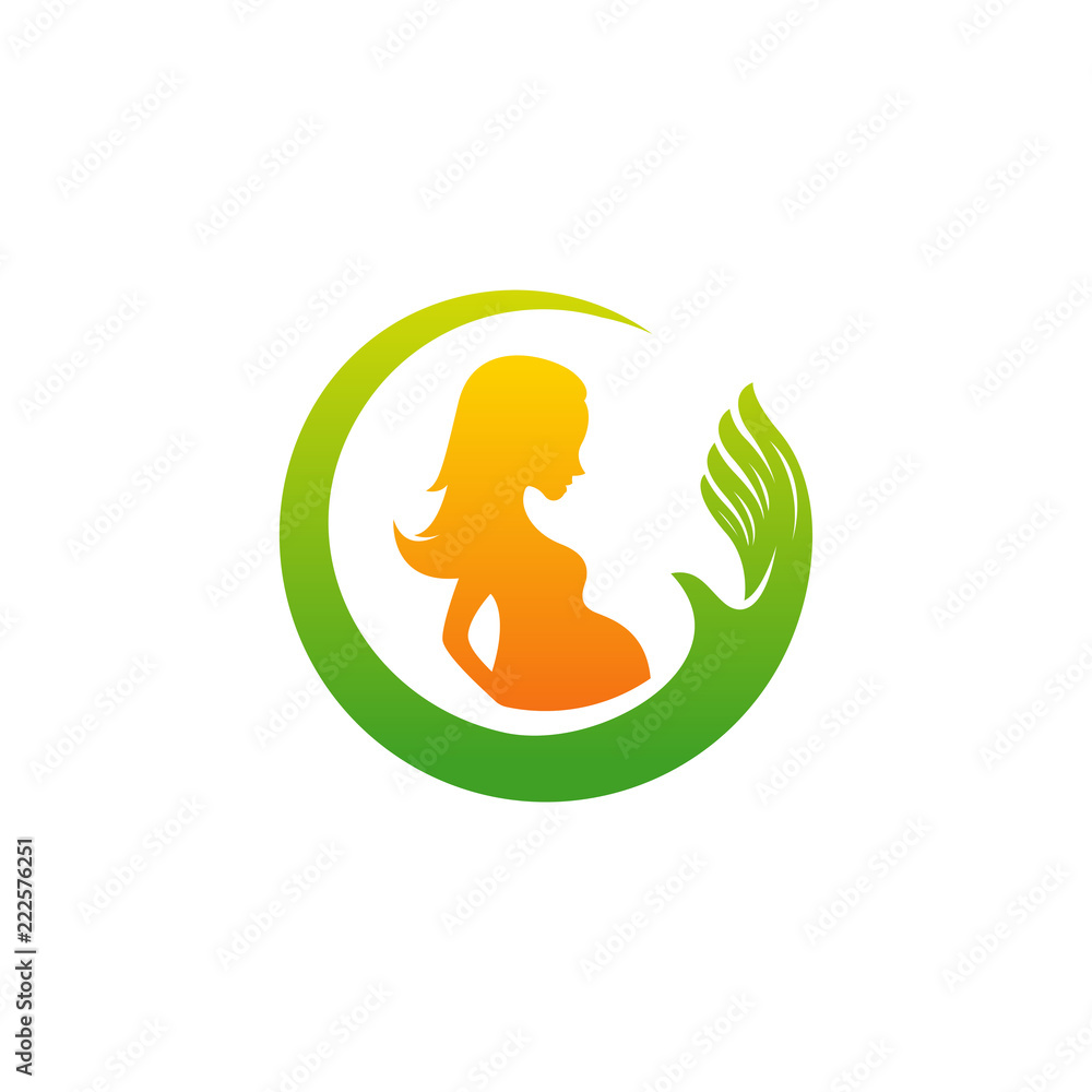 Mom Pregnant care logo designs, Health Baby and Mom logo Stock Vector ...