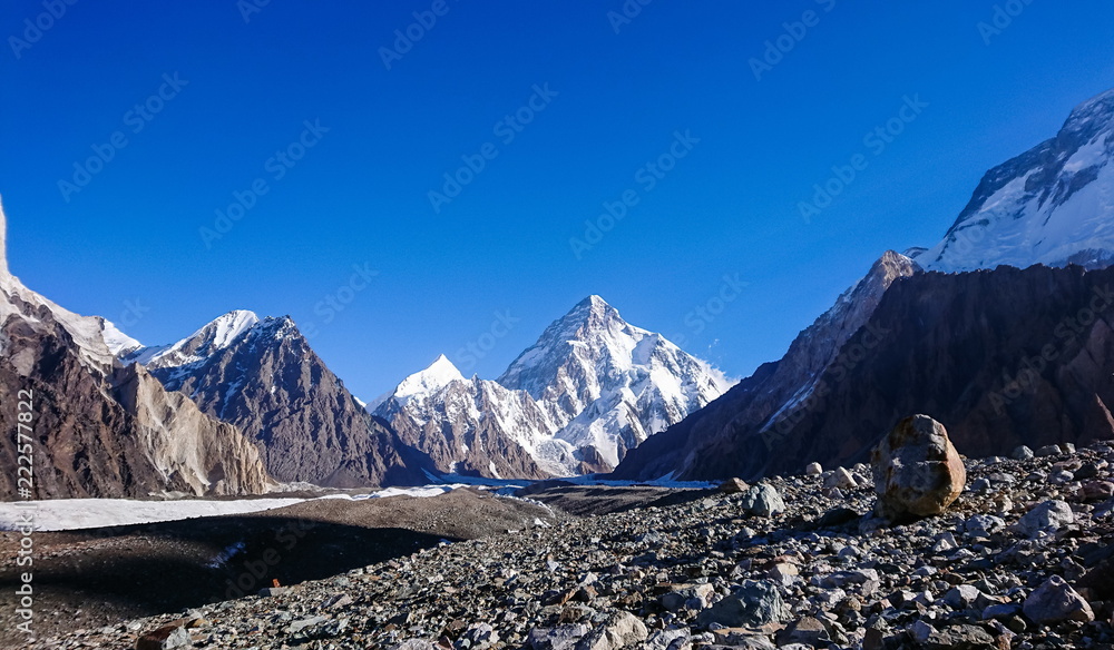 K2 the second highest mountain in the world. Karakorum Range Pakistan ...