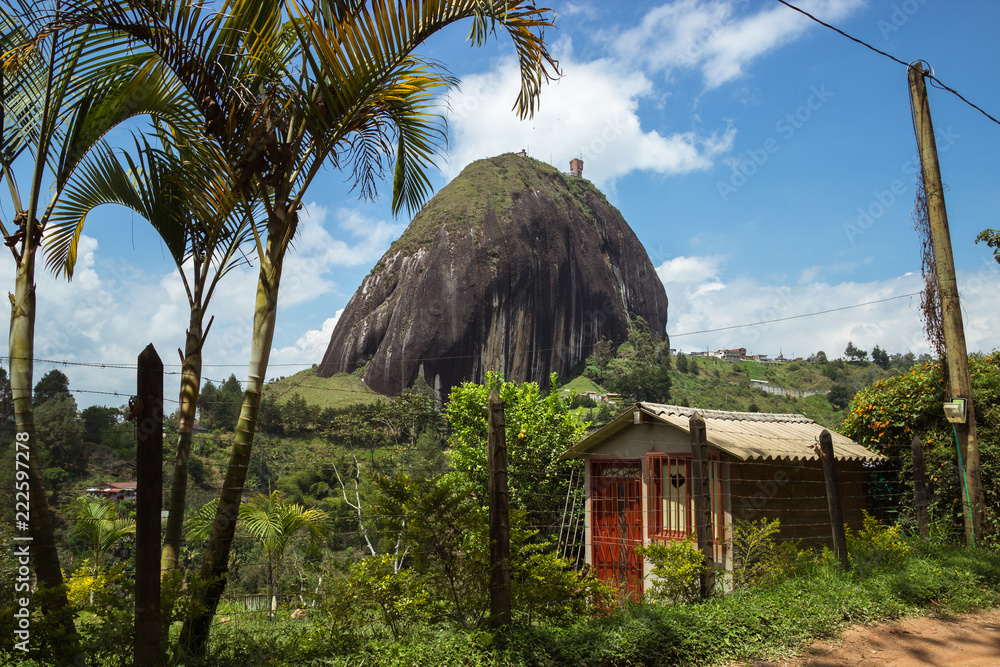 The Rock of Guatape, or Piedra del Penol, in Antioquia, Colombia Stock ...