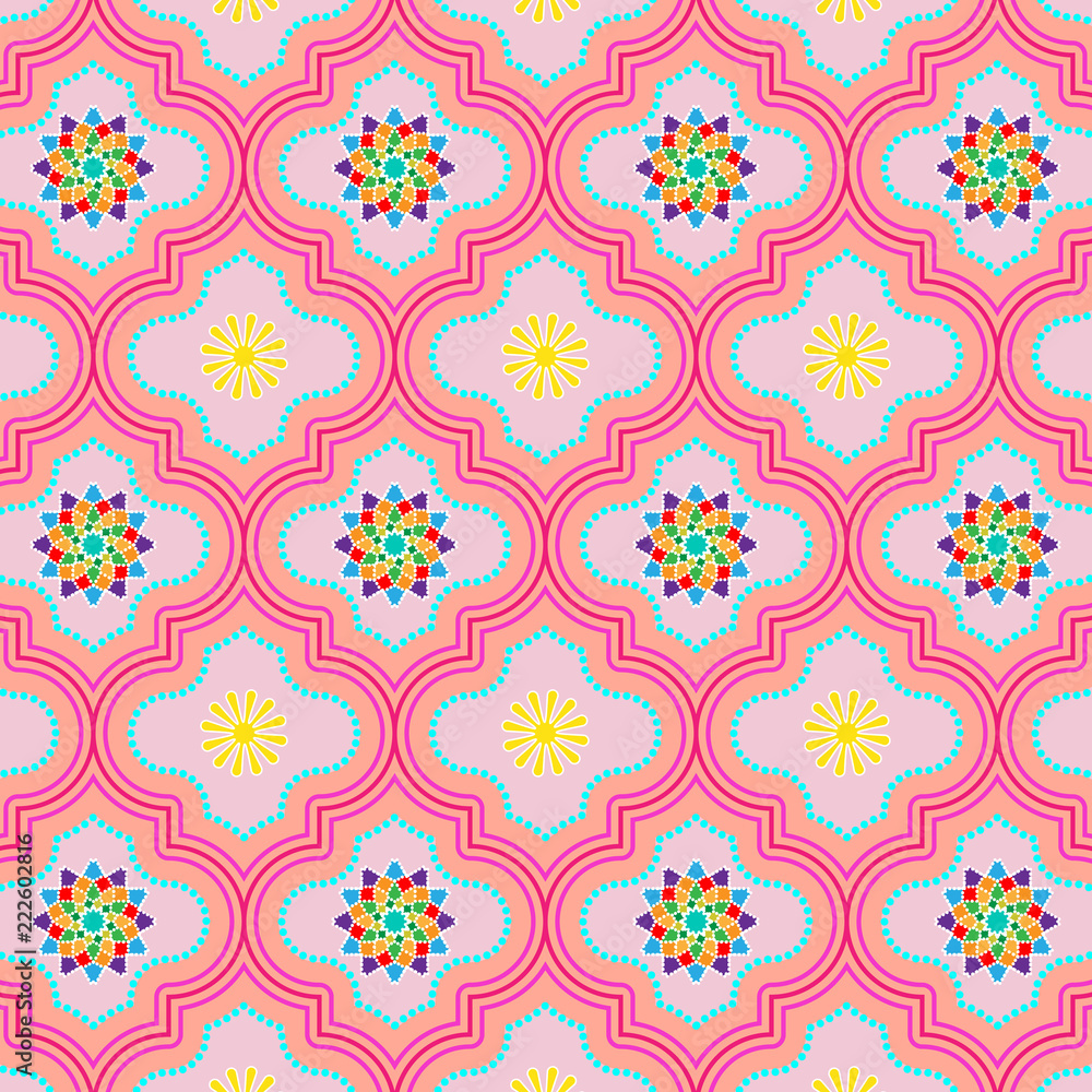 Pink Moroccan Pattern