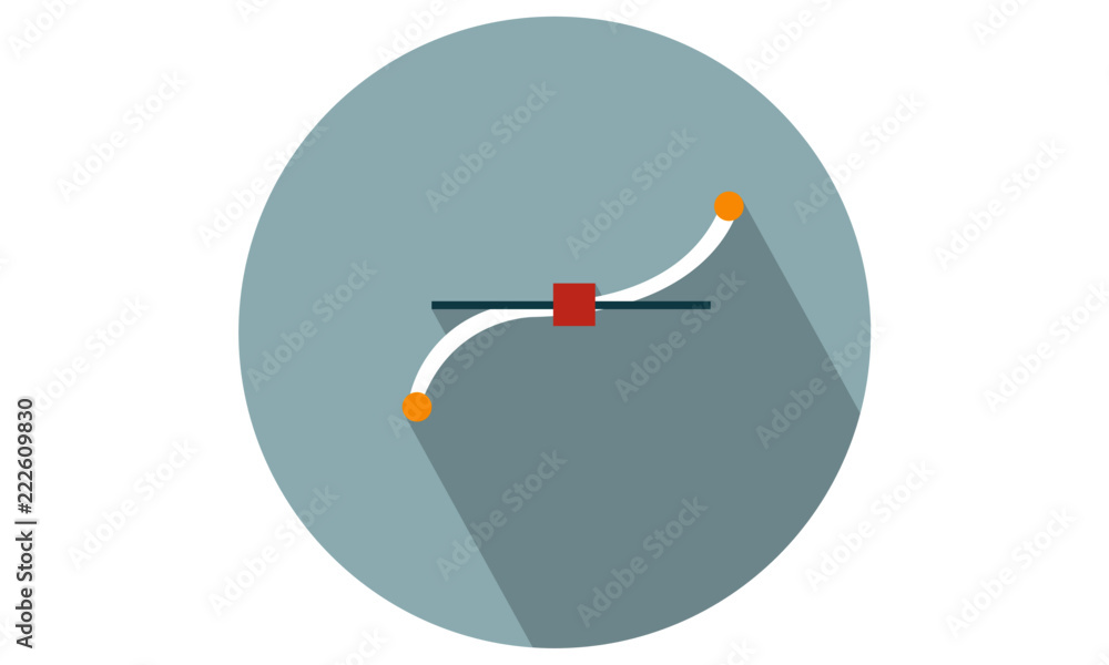 Vector Symbol with nodes Stock Vector | Adobe Stock