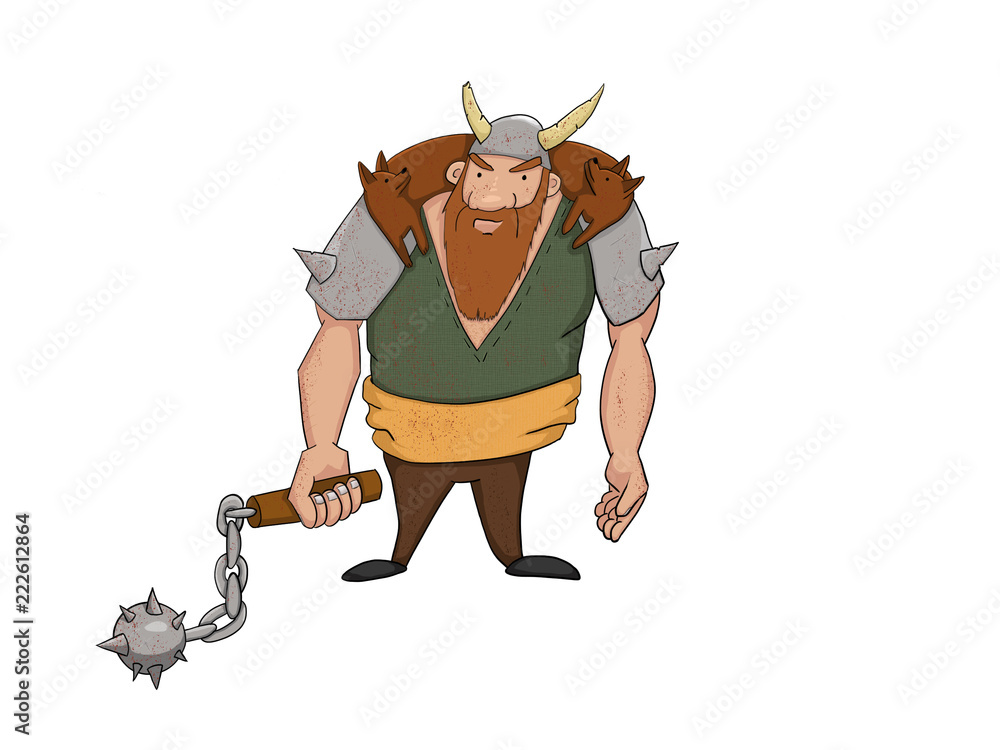 Strong Right Arm Cartoon