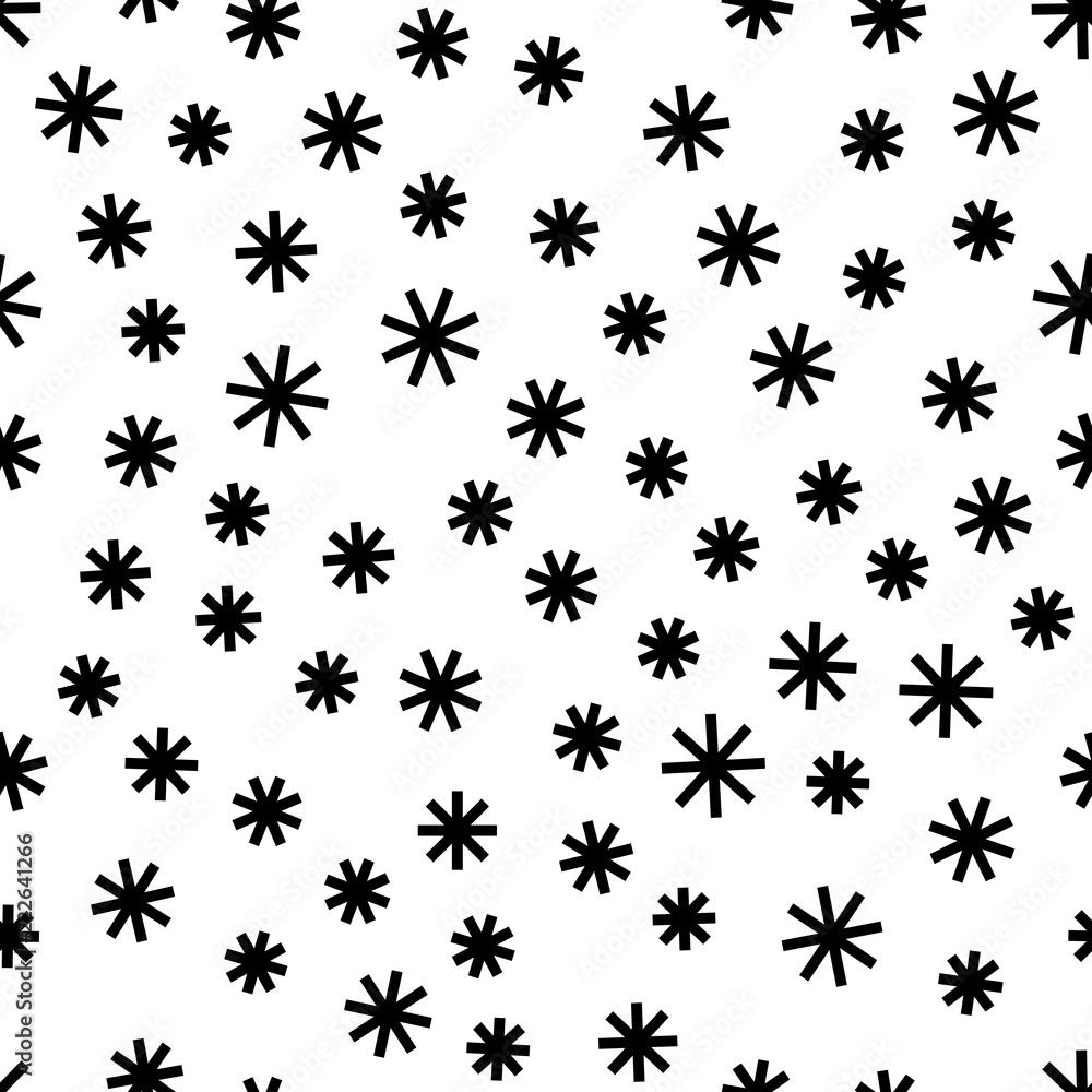 Geometric seamless pattern with asterisk shapes. Vector modern texture ...