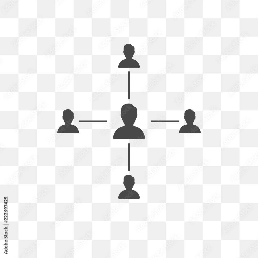 teamwork icon on transparent background. Modern icons vector ...