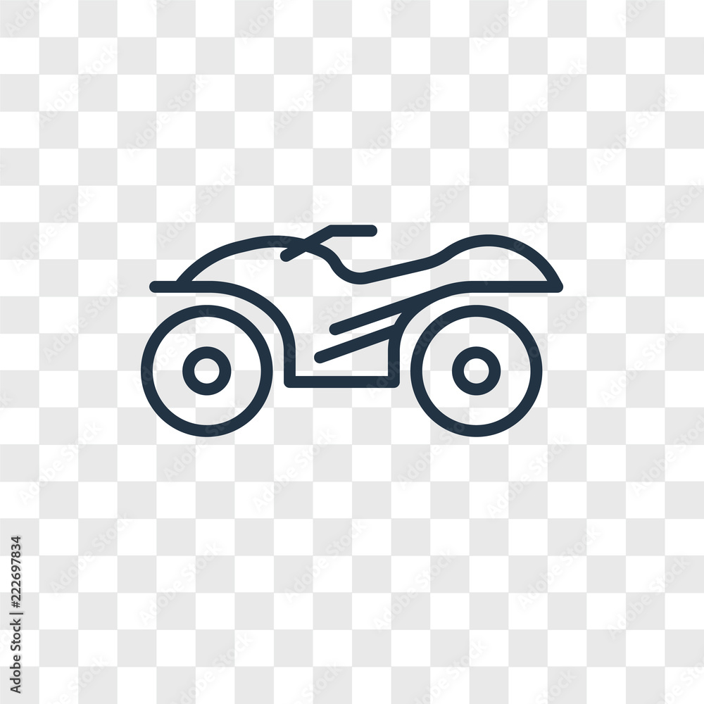 quad icons isolated on transparent background. Modern and editable quad ...