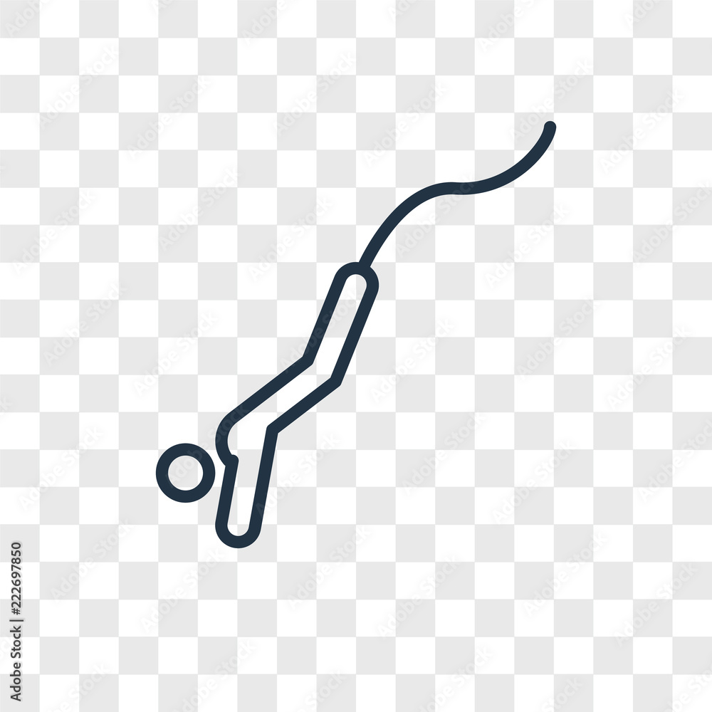 bungee jumping icons isolated on transparent background. Modern and editable bungee jumping icon ...