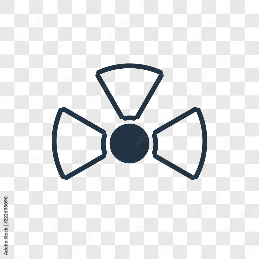nuclear icons isolated on transparent background. Modern and editable ...