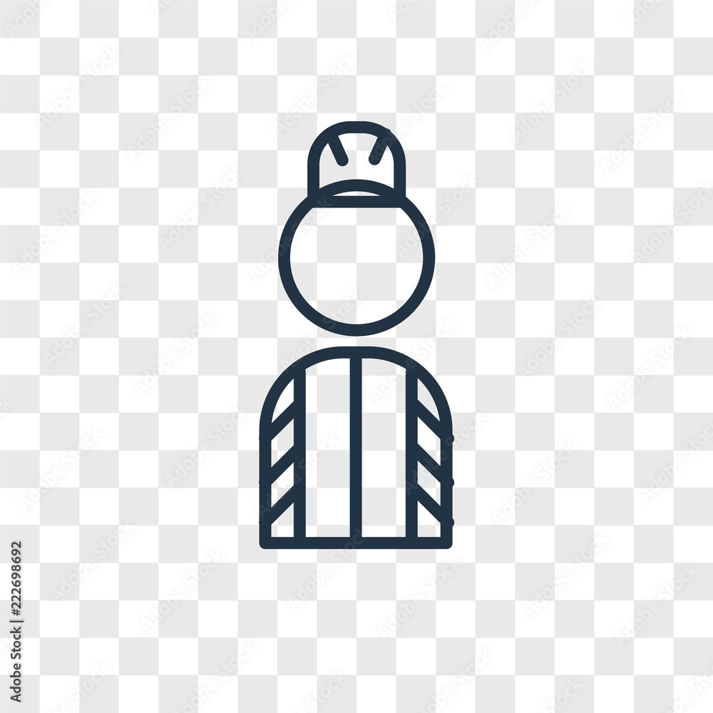 worker icons isolated on transparent background. Modern and editable ...