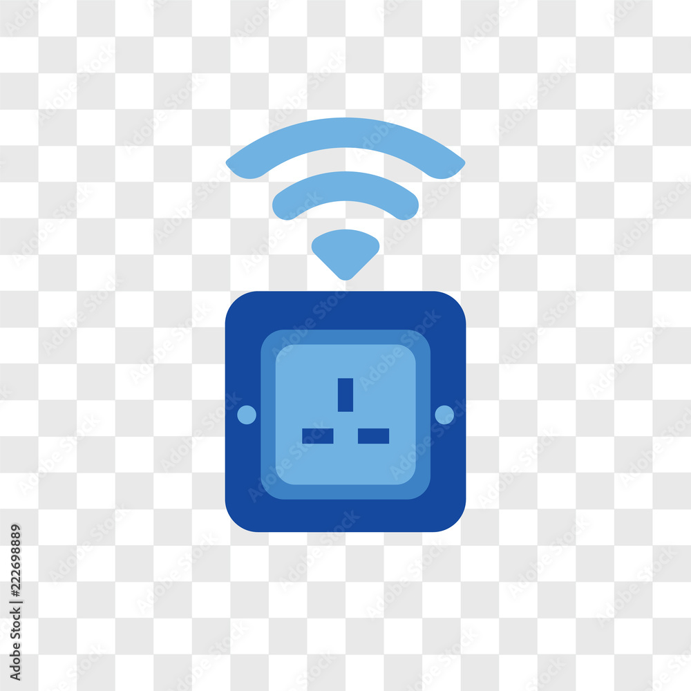 socket icons isolated on transparent background. Modern and editable ...