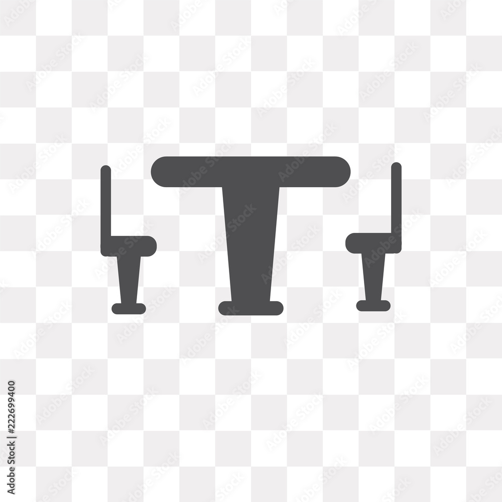 table icon on transparent background. Modern icons vector illustration ...