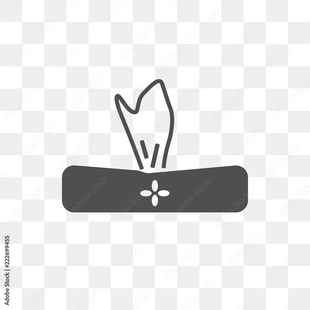 napkin icon on transparent background. Modern icons vector illustration ...