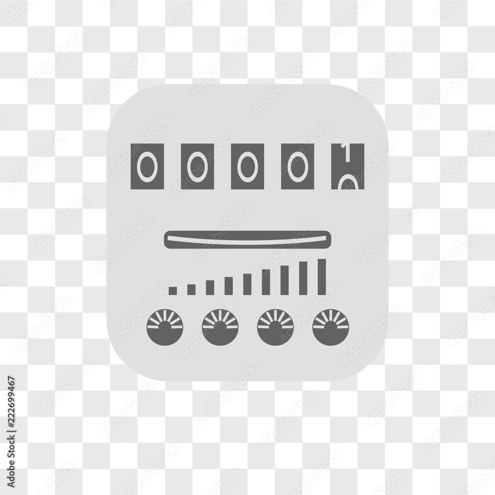 meter icons isolated on transparent background. Modern and editable ...
