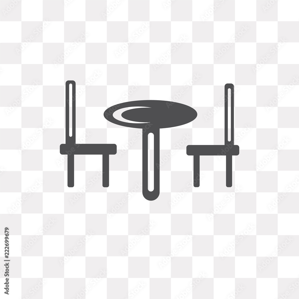 table icon on transparent background. Modern icons vector illustration ...