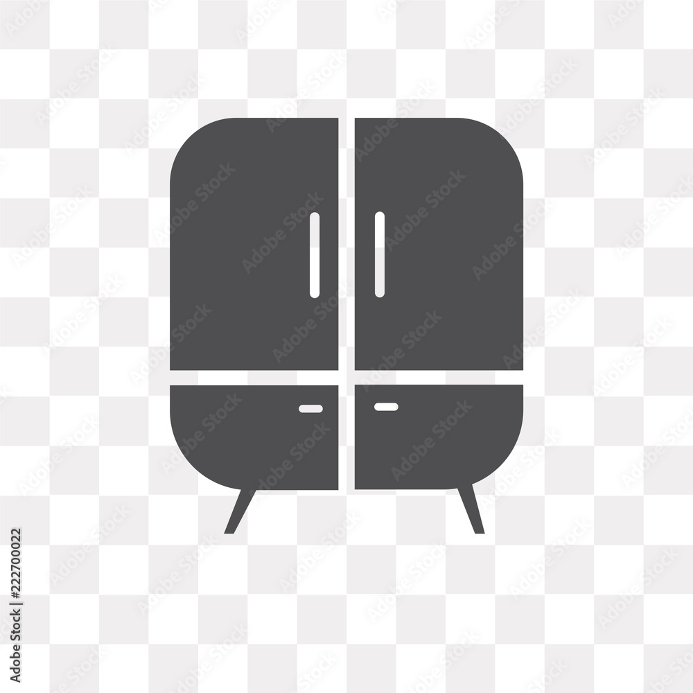 cabinet icon on transparent background. Modern icons vector ...