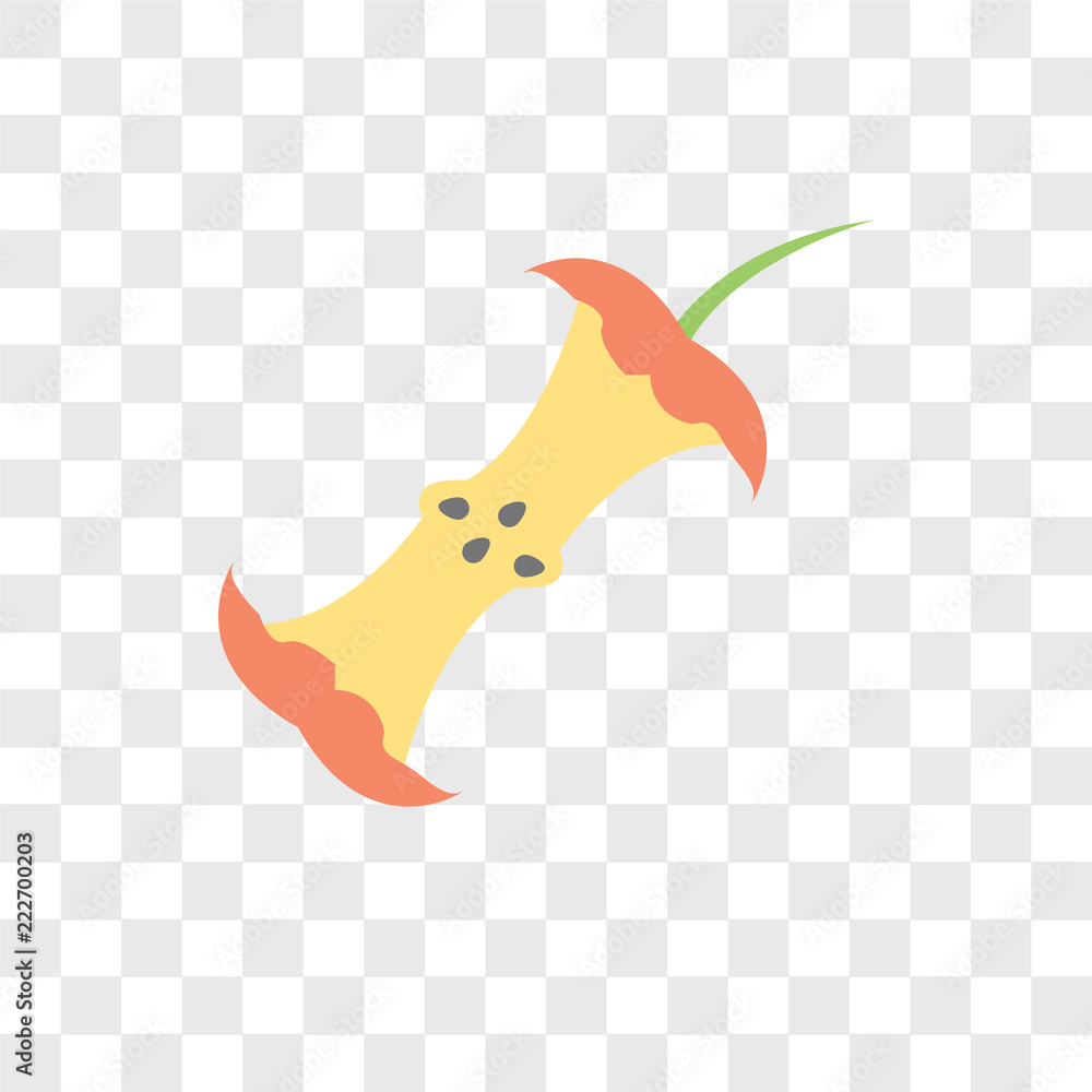 apple icons isolated on transparent background. Modern and editable ...