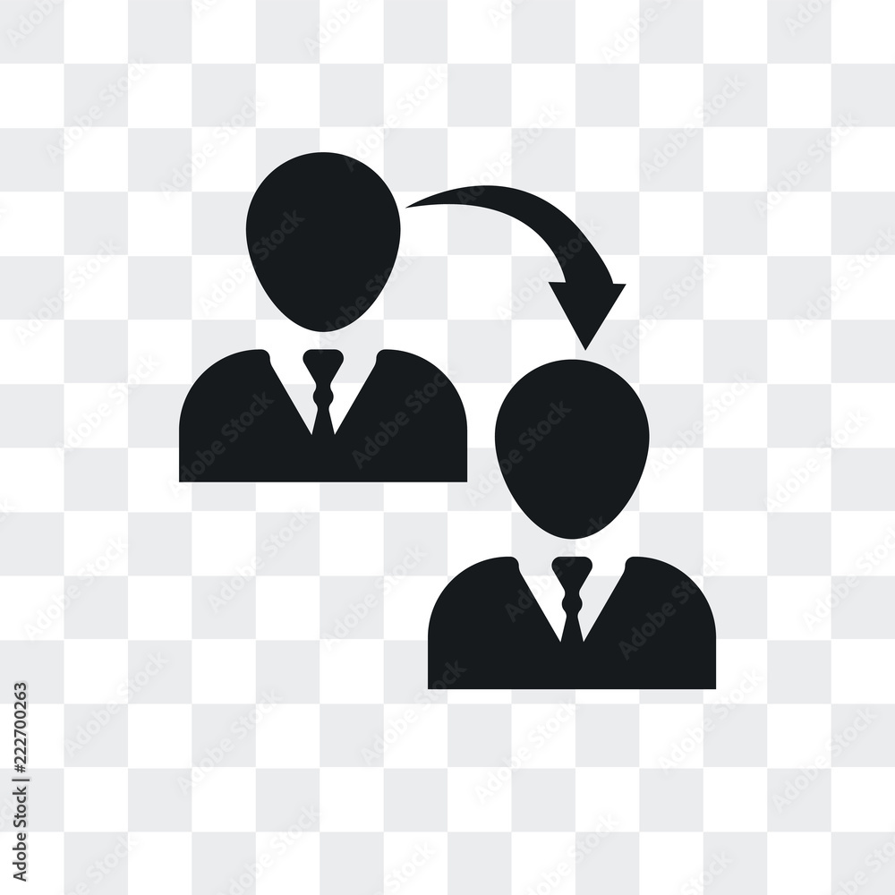 transfer icon isolated on transparent background. Modern and editable ...