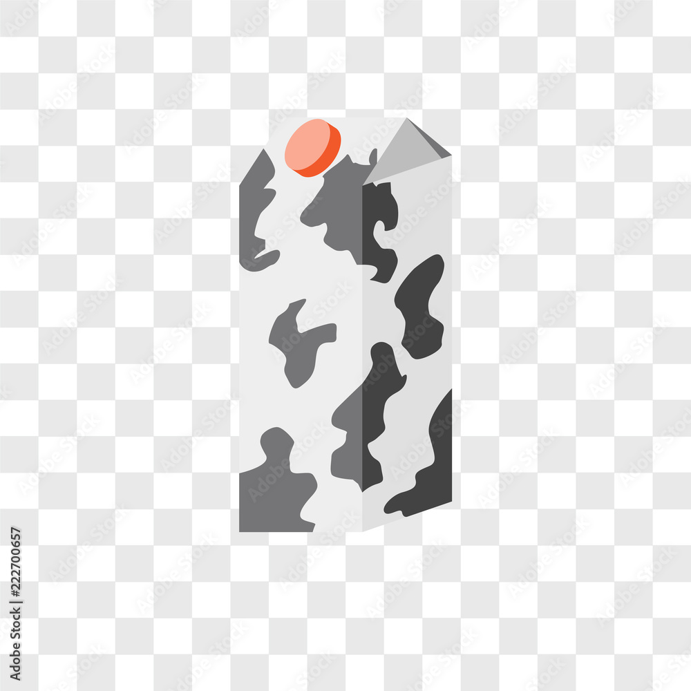 milk icons isolated on transparent background. Modern and editable milk ...