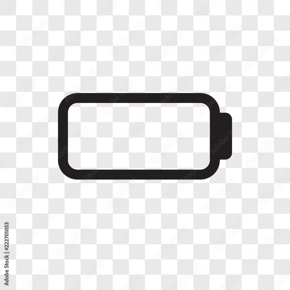 battery icons isolated on transparent background. Modern and editable ...