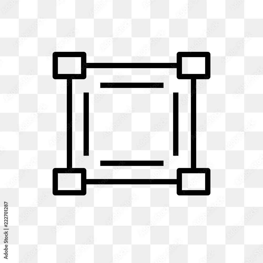 cutting tool selection icon on transparent background. Modern icons ...