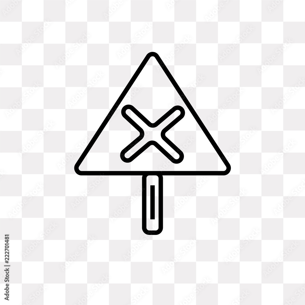 cross icon on transparent background. Modern icons vector illustration ...